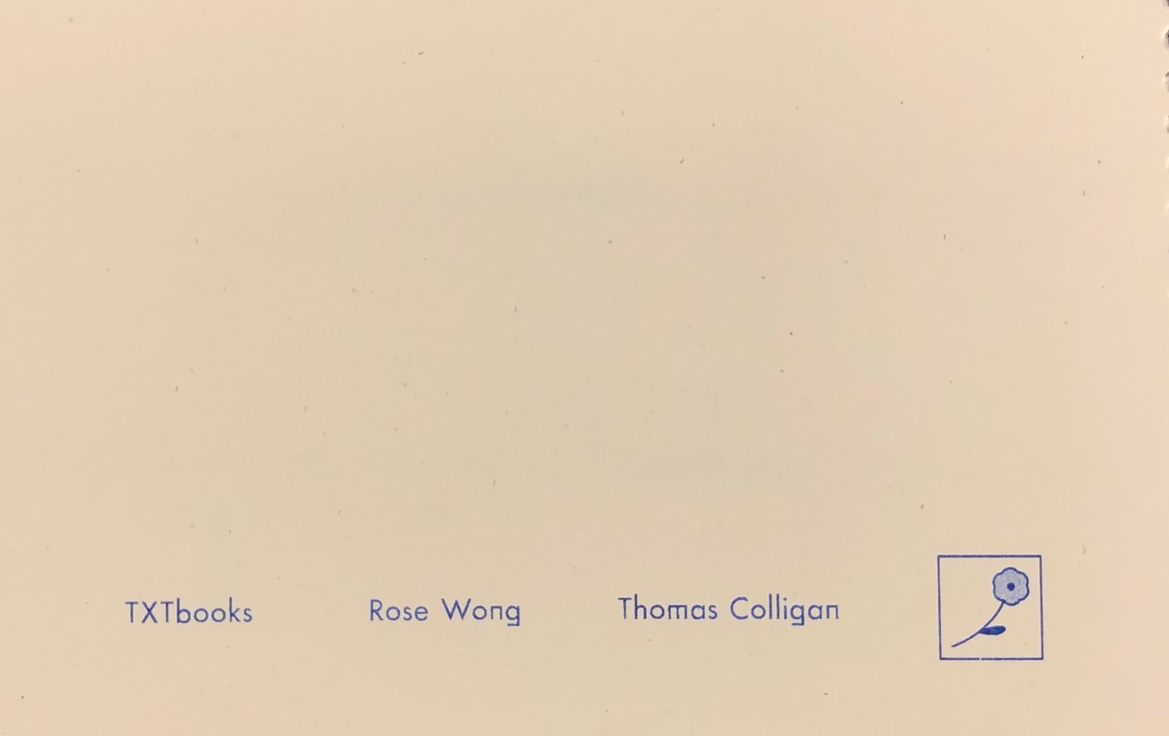 Rose Wong and Thomas Colligan - Encore - Printed Matter