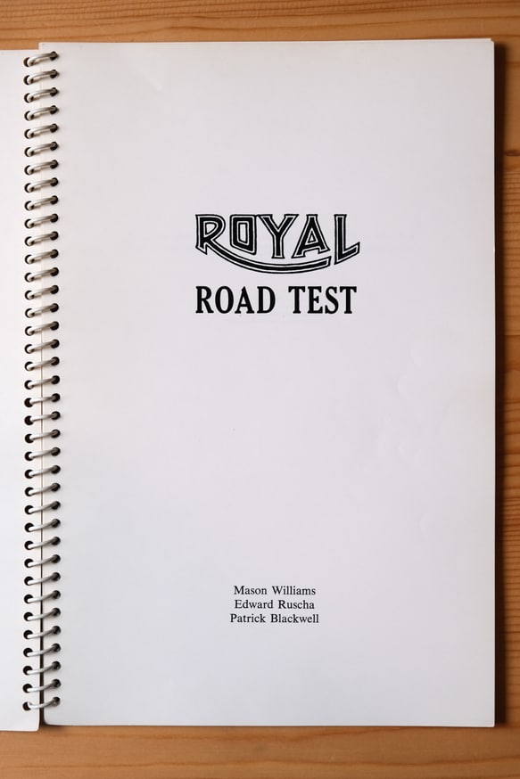 Patrick Blackwell, Mason Williams and Ed Ruscha - Royal Road Test ...