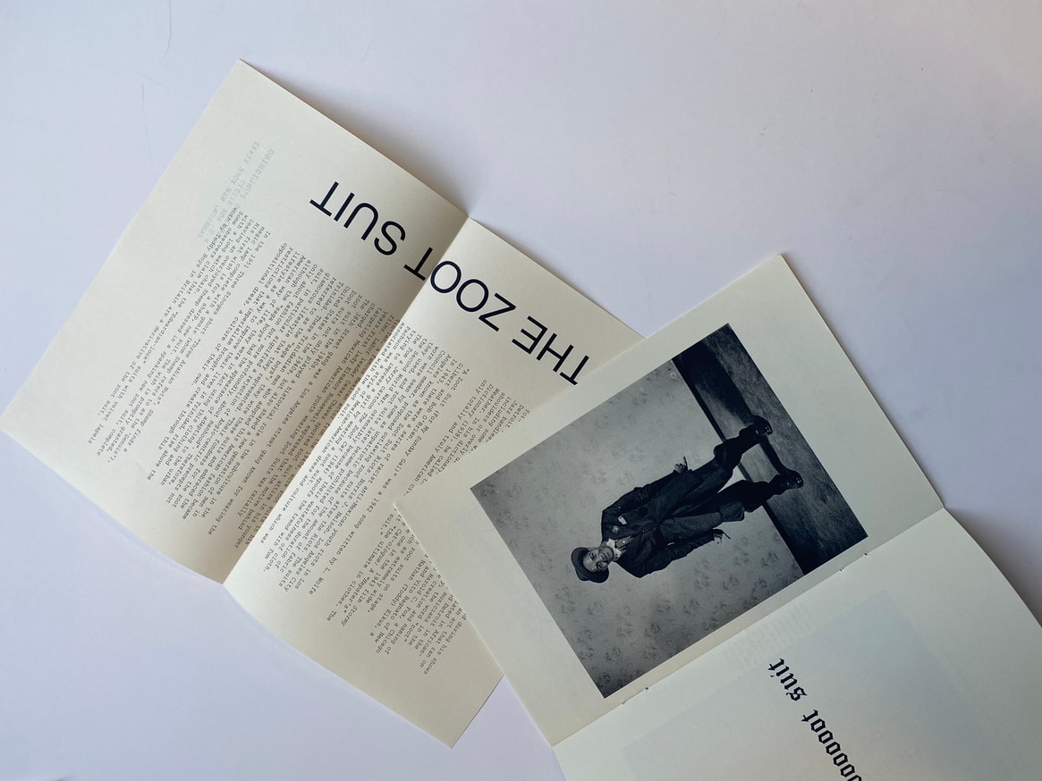 Yusuf Hassan - the Zoot suit & two selected poems - Printed Matter