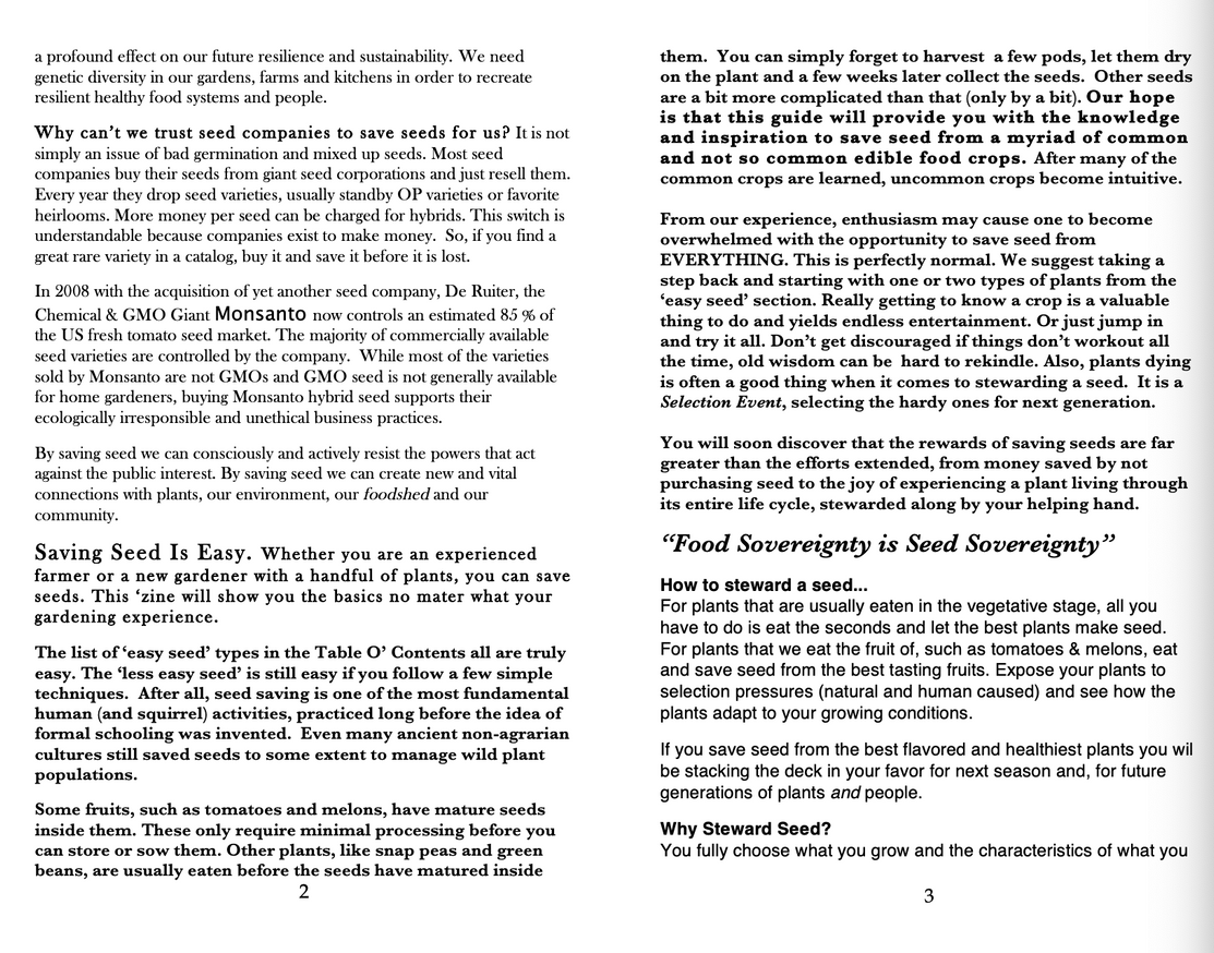 A Guide to Seed Saving, Seed Stewardship & Seed Sovereignty - Printed ...