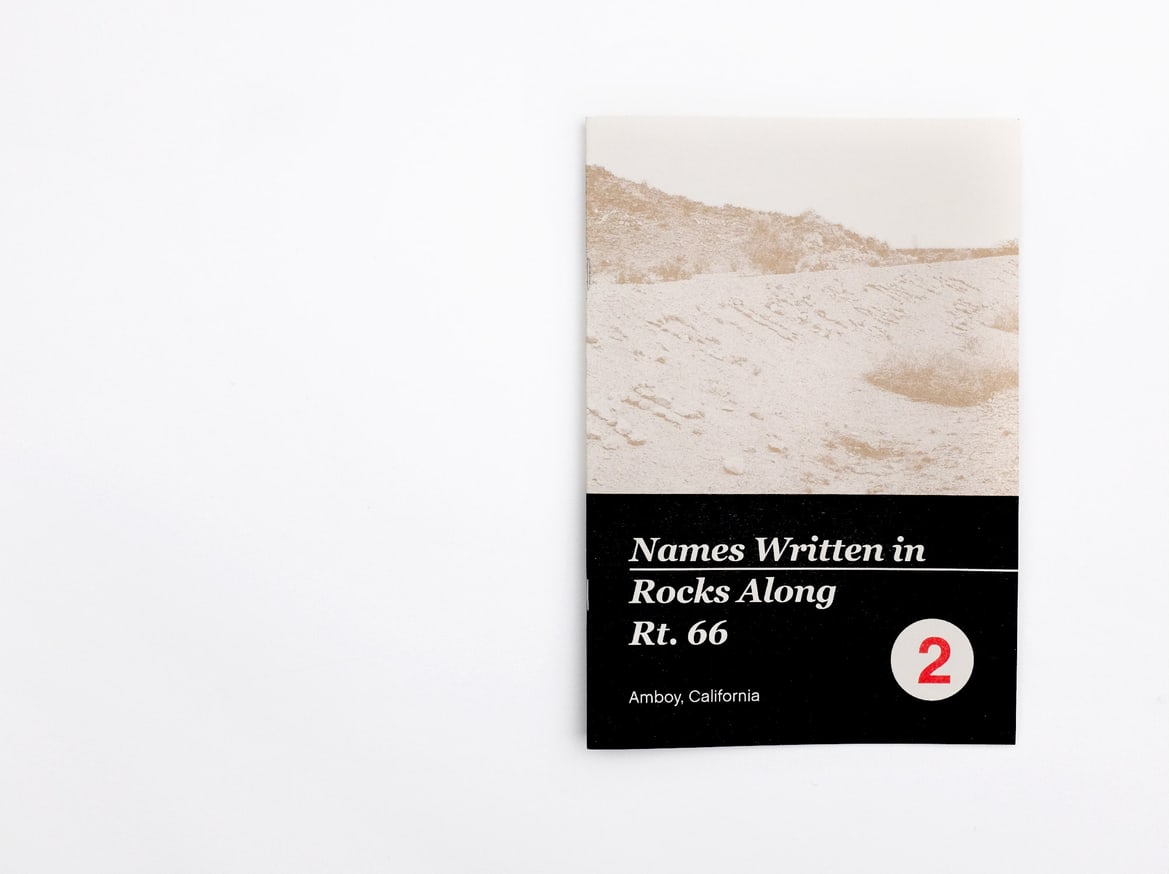 Alex Lukas - WRITTEN NAMES #2: Names Written in Rocks Along Rt. 66 ...