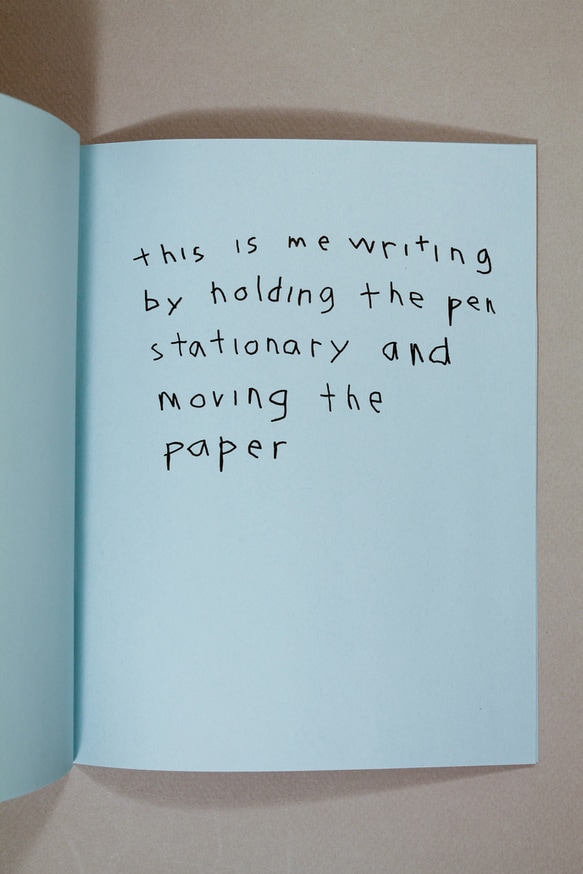 Micah Lexier - This is Me Writing - Printed Matter