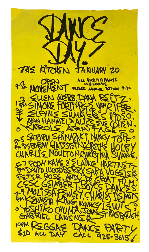 Simone Forti, Peter Van Riper, Grethe Holby, Charles Moulton, Kenneth ...