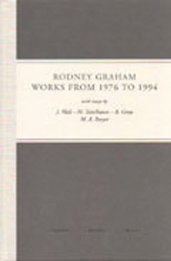 Rodney Graham, Jeff Wall, Matthew Teitelbaum, Boris Groys, Marie-Ange ...