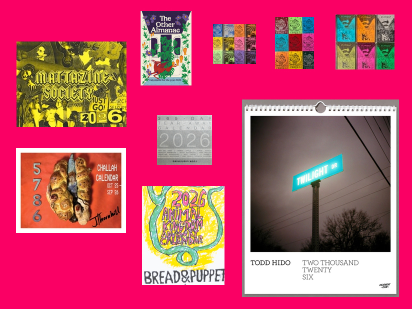 2026 Calendars - A Table by Printed Matter - Printed Matter