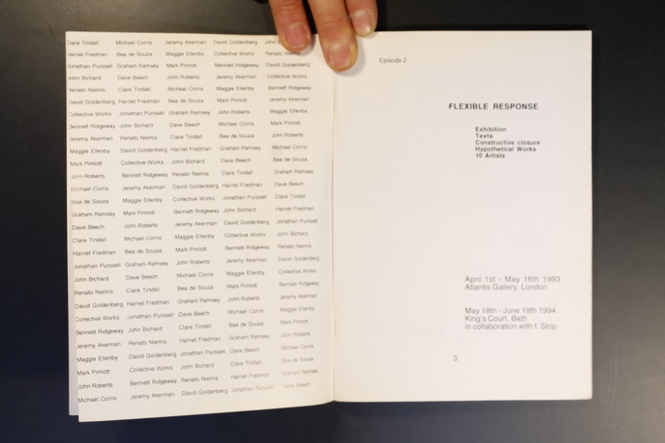 David Goldenberg - Flexible Response - Printed Matter