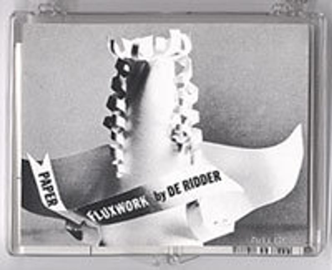 Willem DeRidder and Willem De Ridder - Paper Fluxwork - Printed Matter