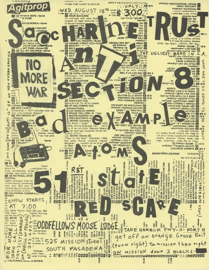 Saccharine Trust and Anti - Saccharine Trust, Anti, Section 8, Bad ...