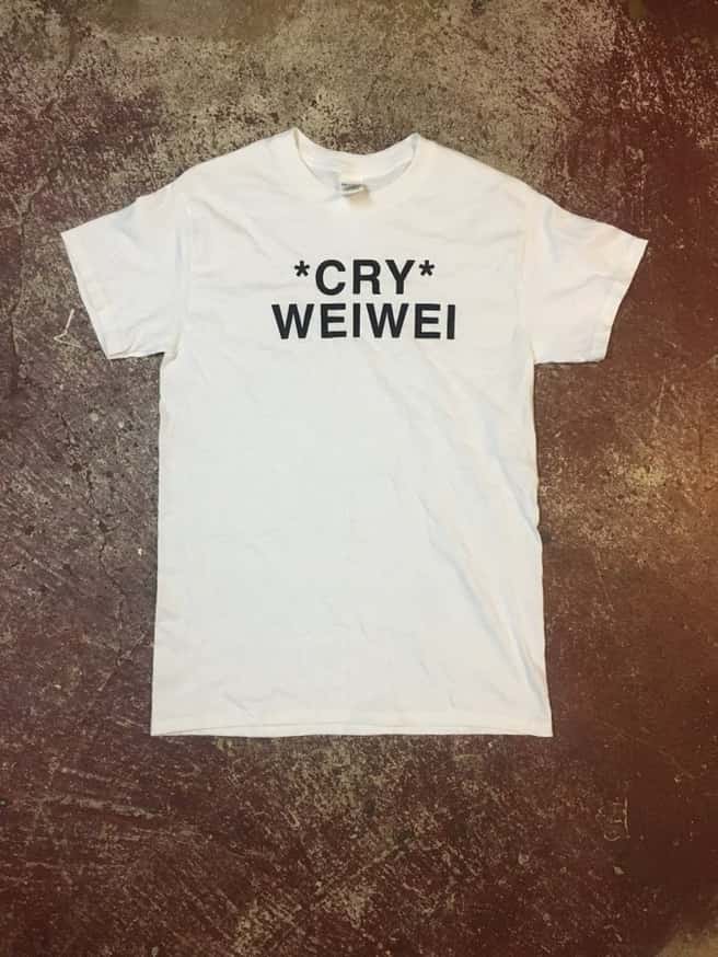Mitsu Okubo - Cry Weiwei T-Shirt [Large] - Printed Matter