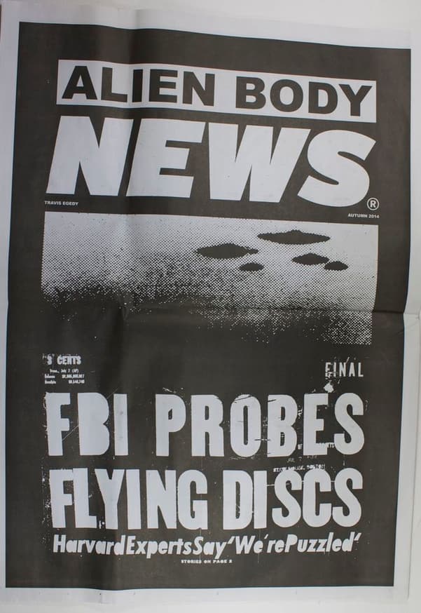 Travis Egedy - Alien Body News - Printed Matter
