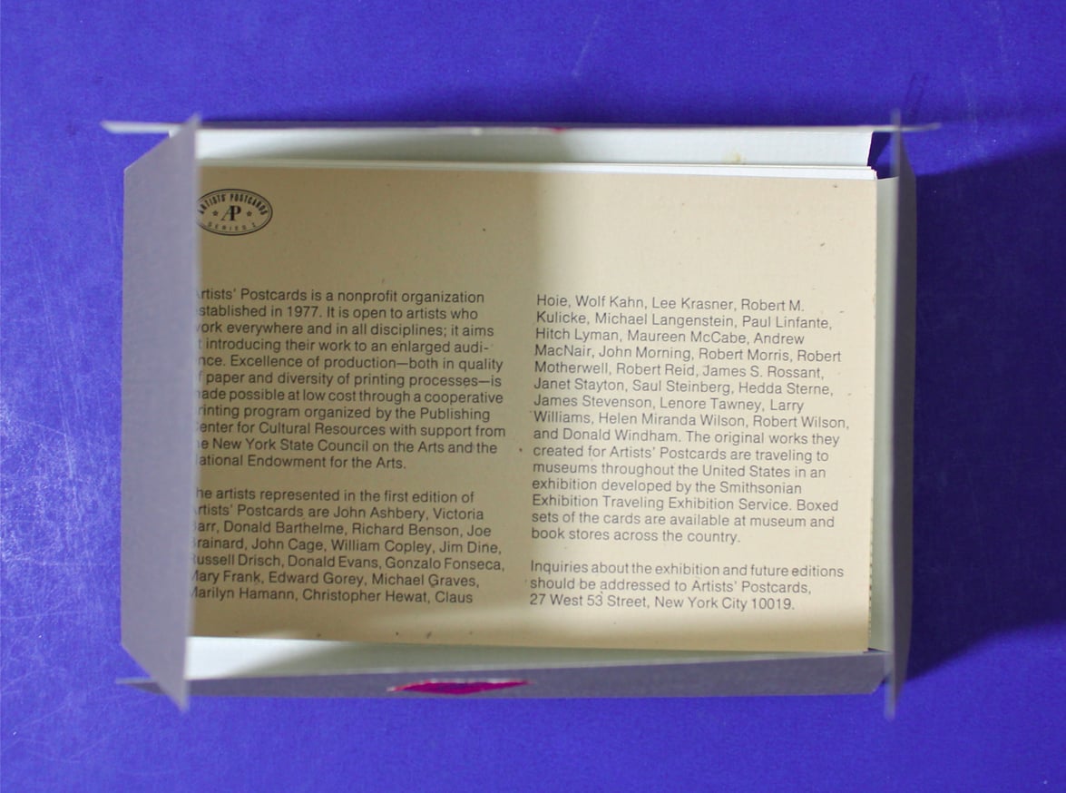 Artists Postcards Series I - Printed Matter