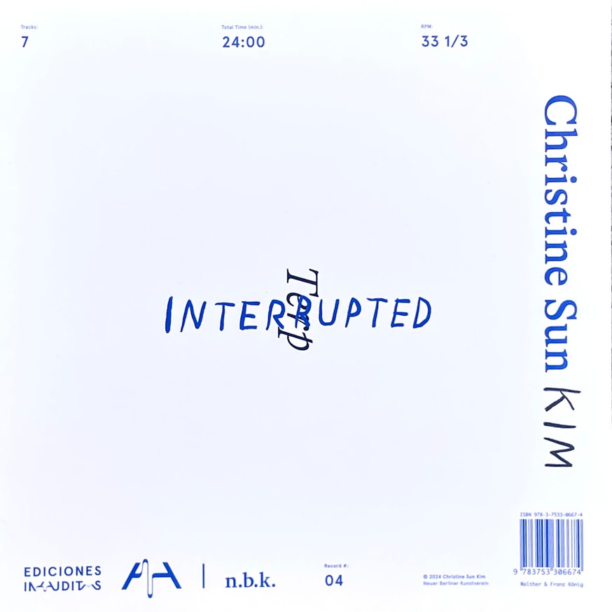Christine Sun Kim - Terp Interrupted - Printed Matter