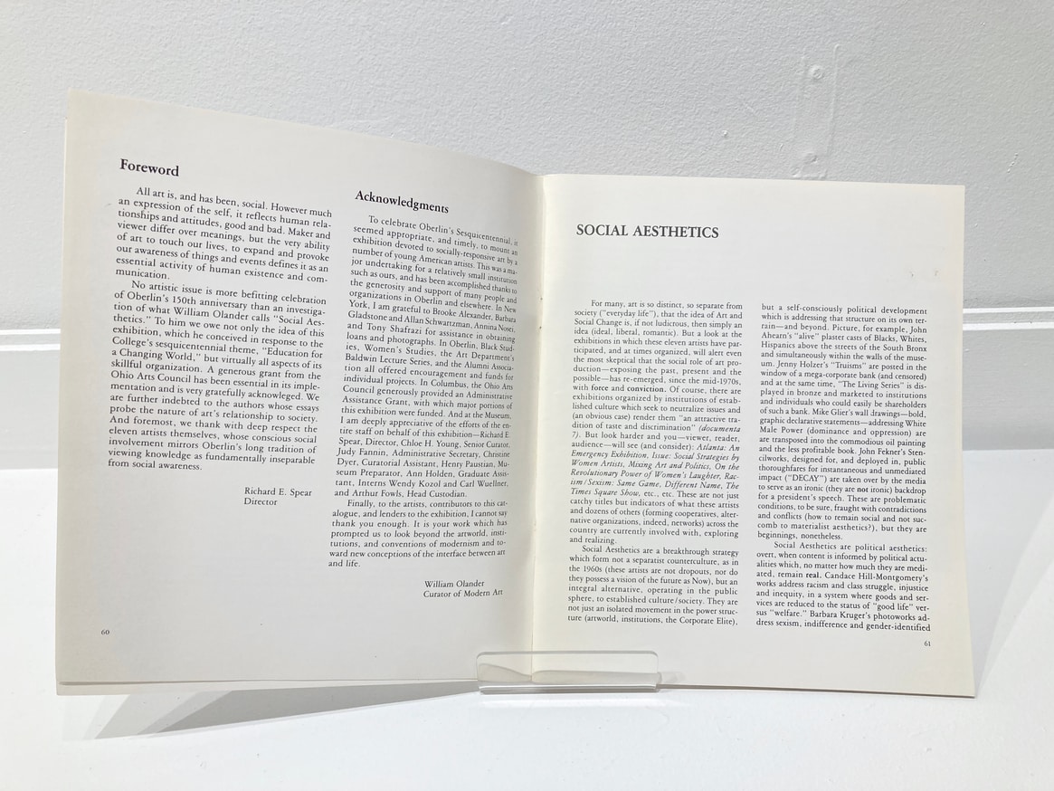 William Olander, Sherrie Levine, Mike Glier, Eric Bogosian, Sarah ...