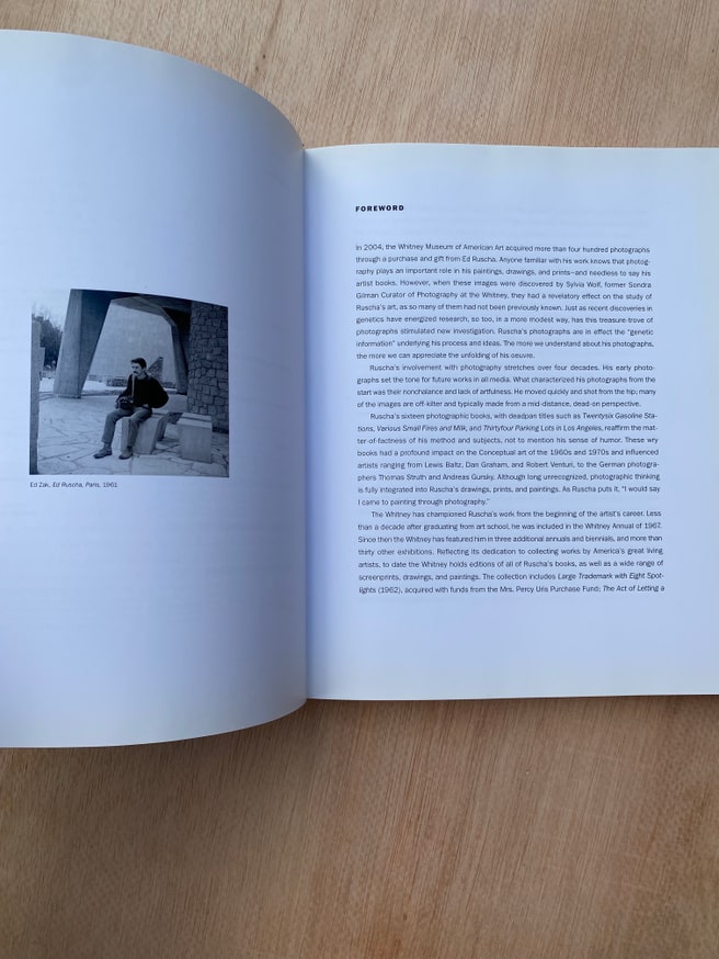 Ed Ruscha and Margit Rowell - Ed Ruscha: Photographer - Printed Matter