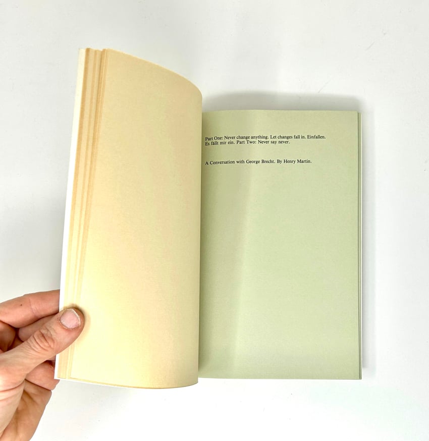 George Brecht and Henry Martin - A Conversation with George Brecht ...