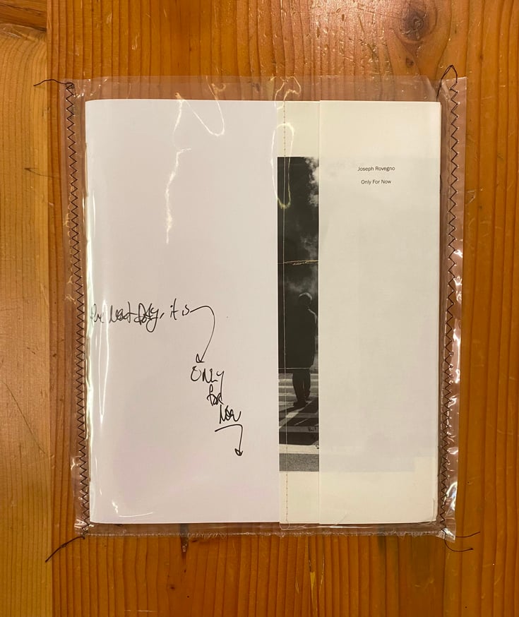 Joseph Rovegno - Only For Now - Printed Matter