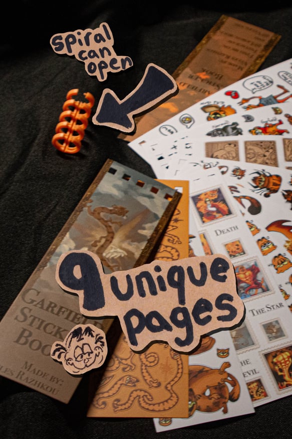 Veles Razhkou - Garfield Sticker Book - Printed Matter