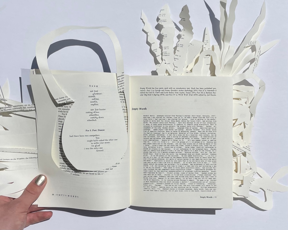 Coco Gordon and John Cage - Empty Words [Cut Book] - Printed Matter