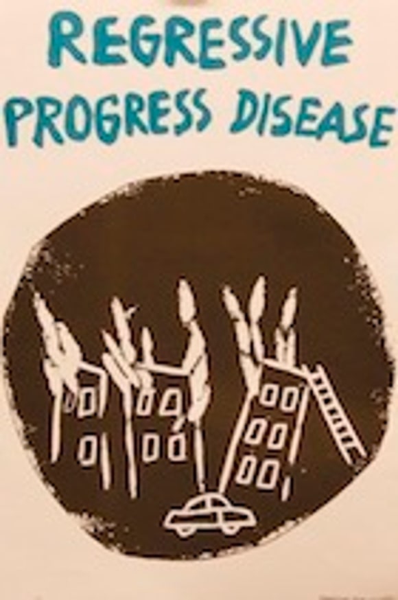 Peter Schumann - Regressive Progress Disease Poster - Printed Matter
