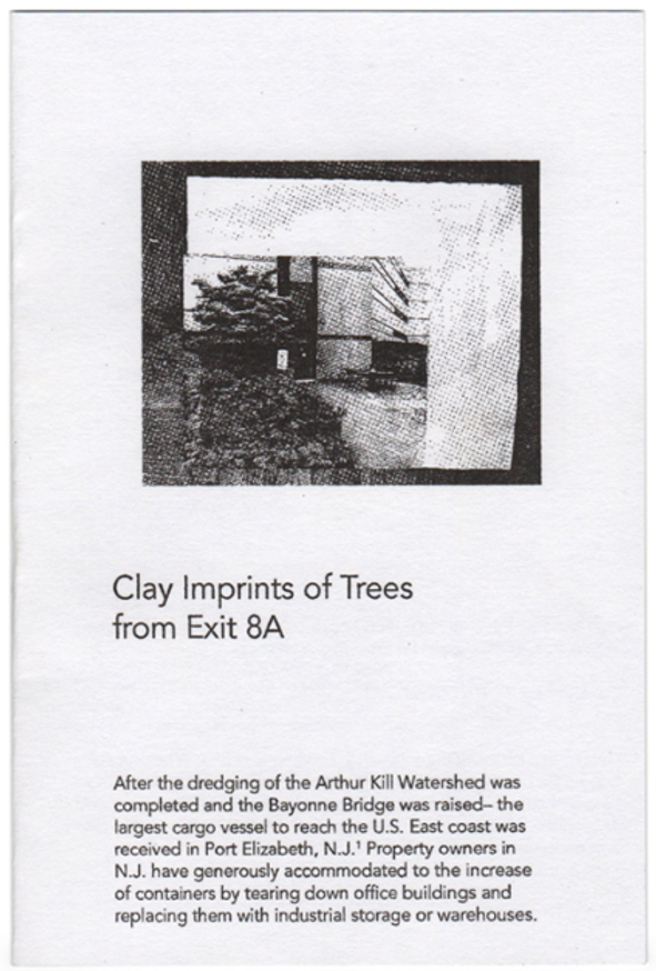 Essye Klempner - Clay Imprints of Trees from Exit 8A - Printed Matter
