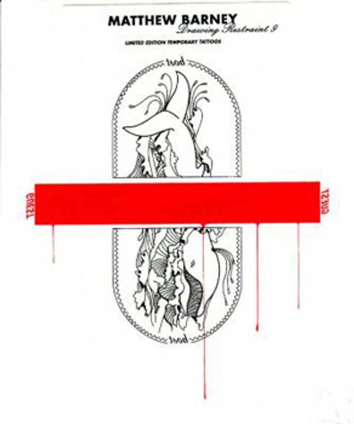 Matthew Barney - Drawing Restraint 9 Temporary Tattoo - Printed Matter