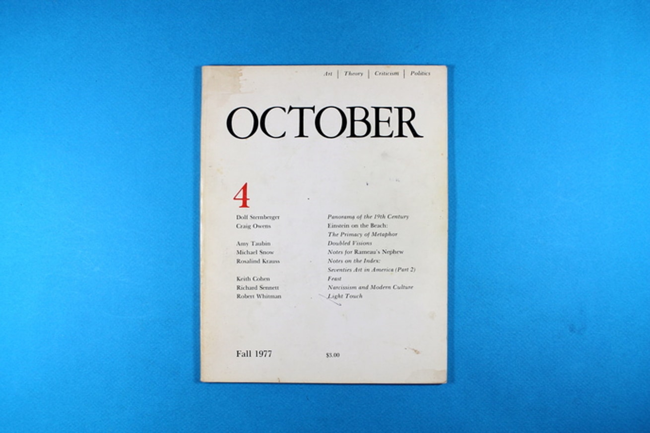 Jeremy Gilbert-Rolfe, Rosalind Krauss, Annette Michelson, editors ...