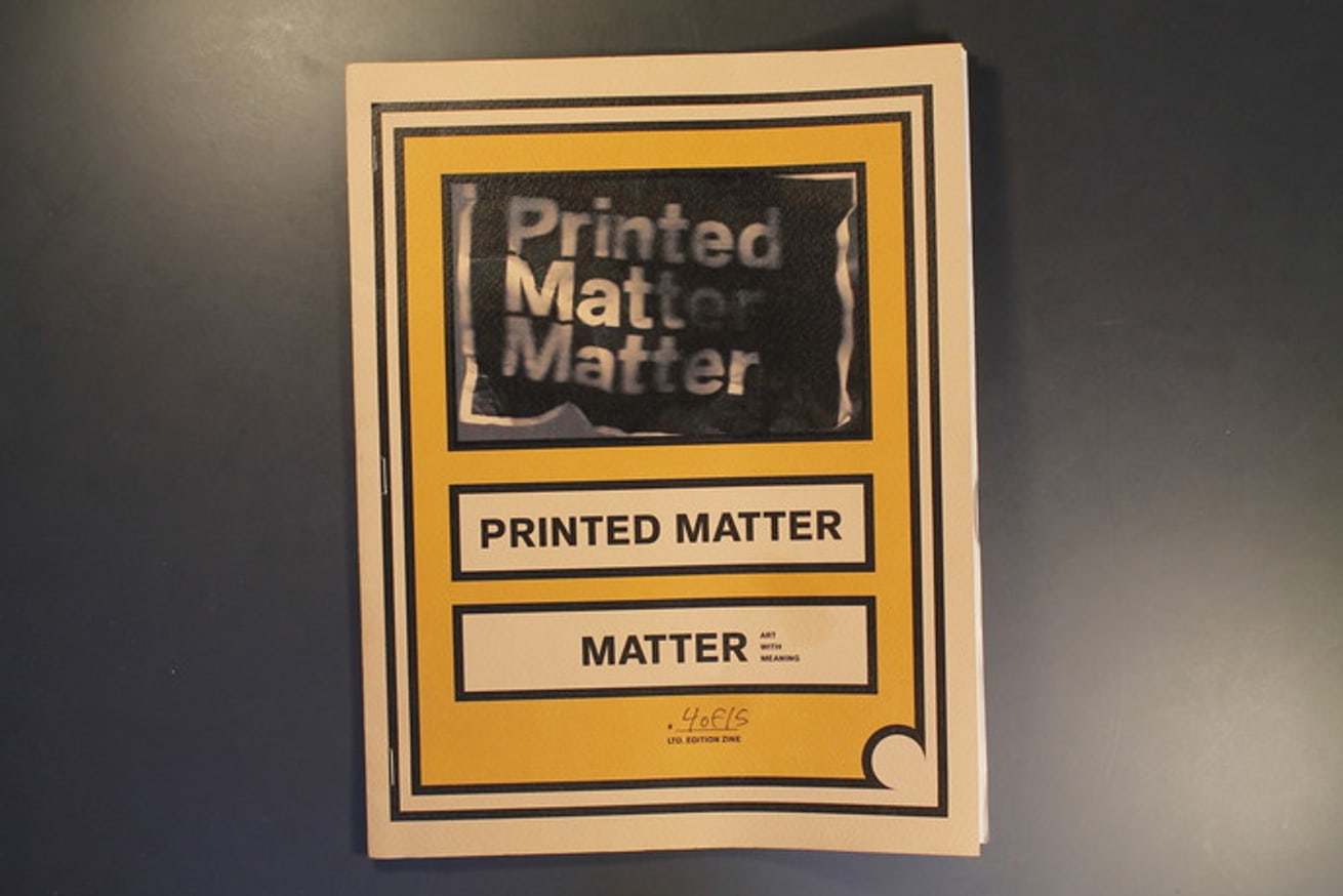 Hester Barnard - Printed Matter Matter - Printed Matter