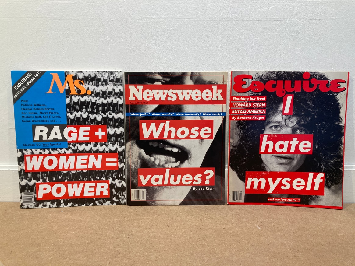 Barbara Kruger - Covers by Barbara Kruger [Set of 3 Magazines: Newsweek ...