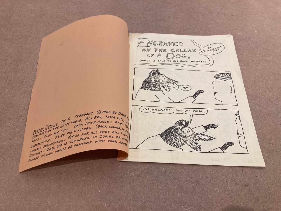 Dave Morice - Poetry Comics 6 - Printed Matter