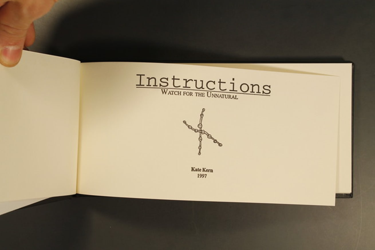 Kate Kern - Instructions - Printed Matter