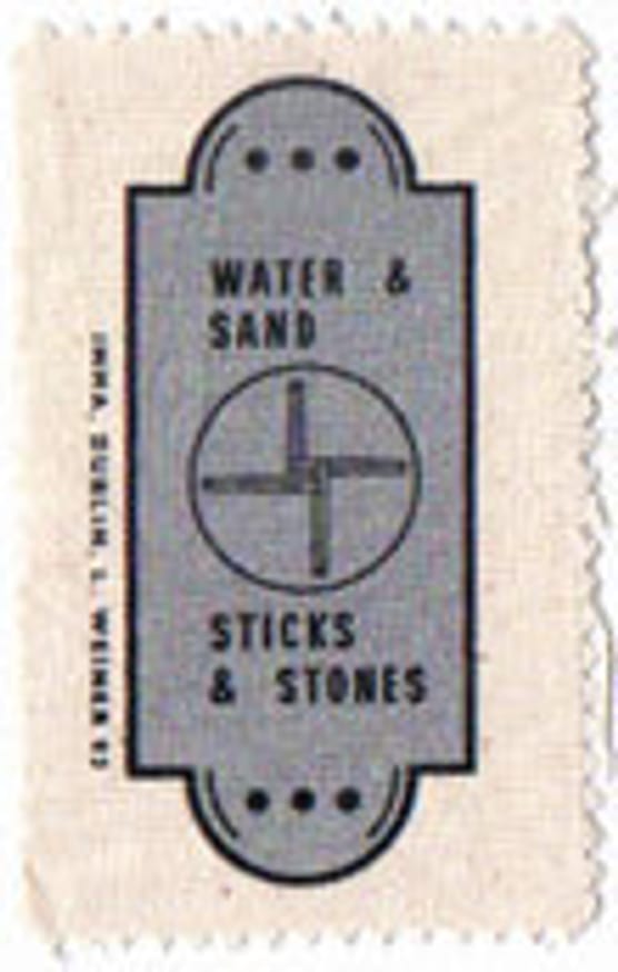 Lawrence Weiner - Water & Sand Sticks & Stones - Printed Matter