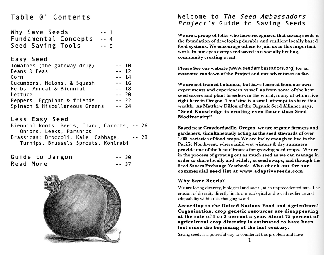 A Guide to Seed Saving, Seed Stewardship & Seed Sovereignty - Printed ...