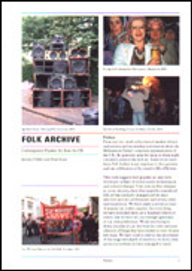Jeremy Deller and Alan Kane - Folk Archive - Printed Matter