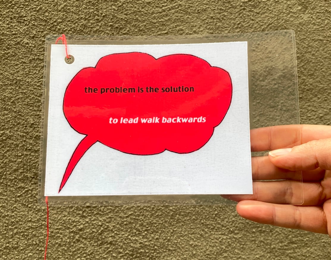 Coco Gordon - The Problem Is The Solution / To Lead Walk Backwards Card ...