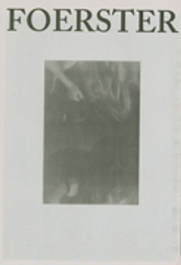 Ryan Foerster - Foerster - Printed Matter