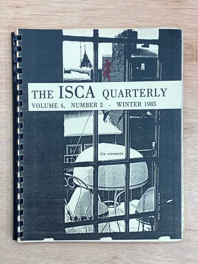 ISCA Quarterly and Louise Odes Neaderland - I.S.C.A. Quarterly - Printed Matter