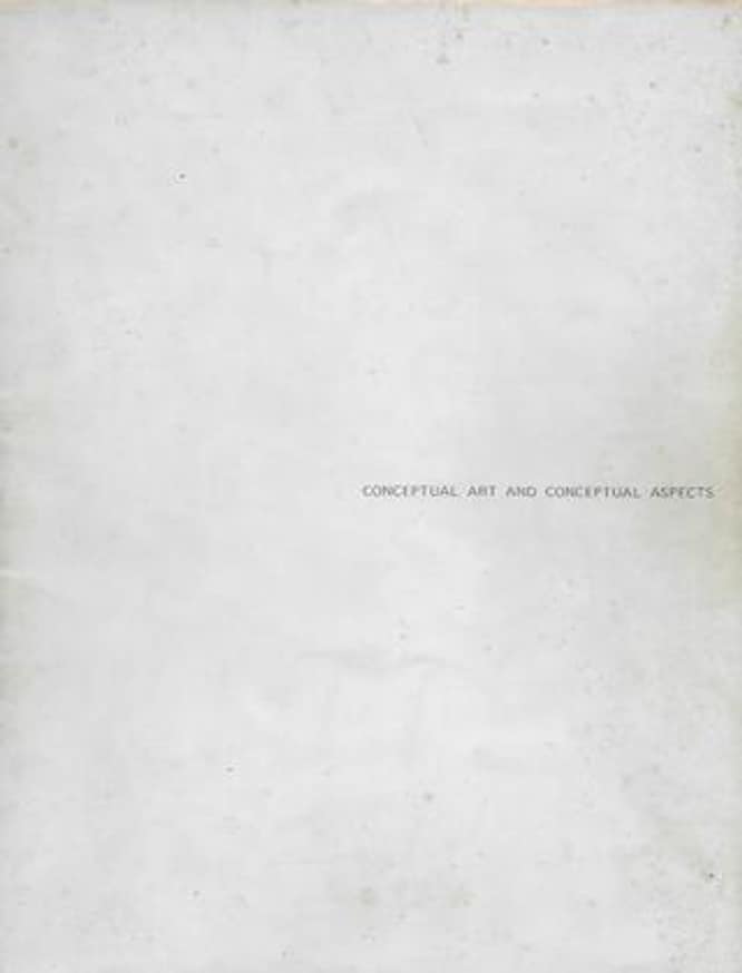 Donald Karshan - Conceptual Art and Conceptual Aspects - Printed Matter