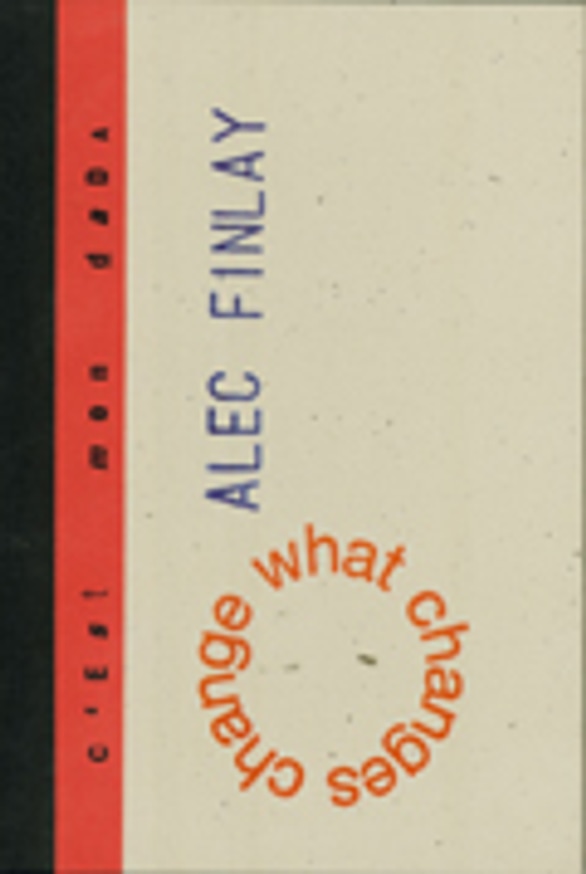 Alec Finlay - What Changes Change - Printed Matter