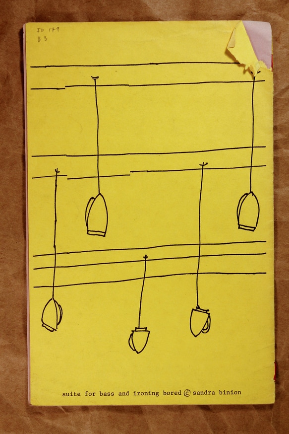 Sandra Binion - Suite for Bass and Ironing Bored - Printed Matter