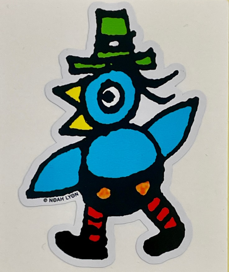 Noah Lyon - NOAH LYON STICKERS [Bird Figure in Hat] - Printed Matter