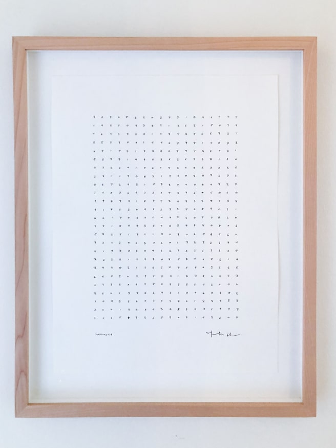Tristan Perich - Random number drawing [Framed Print] - Printed Matter