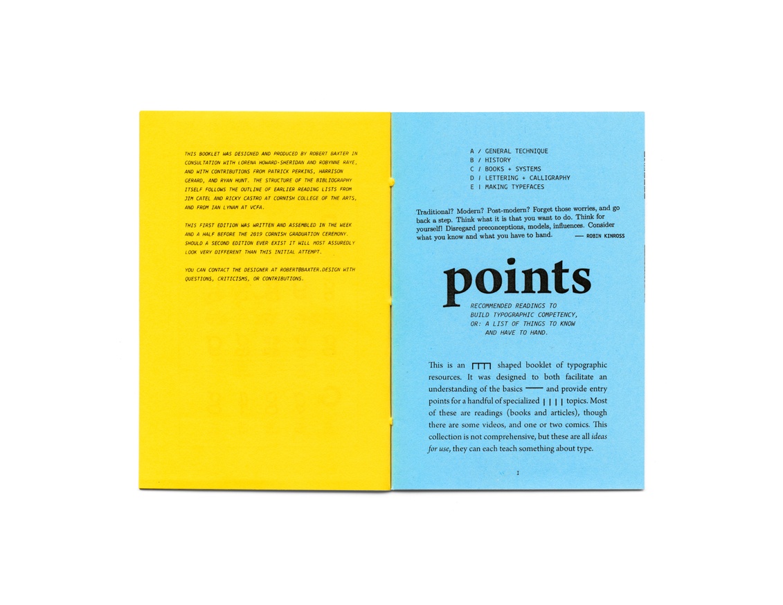 Robert Baxter - Points - Printed Matter