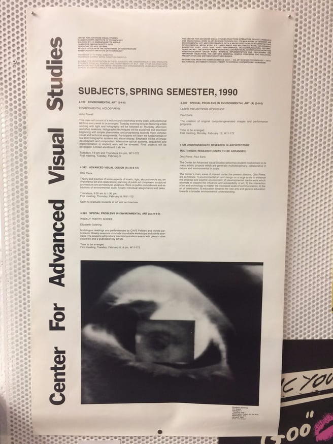 Center for Advanced Visual Studies : Subjects, Spring Semester, 1990 ...