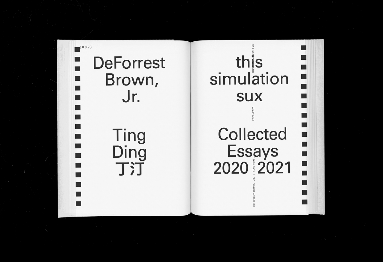 DeForrest Brown, Jr. and Ting Ding 丁汀 - this simulation sux - Printed ...