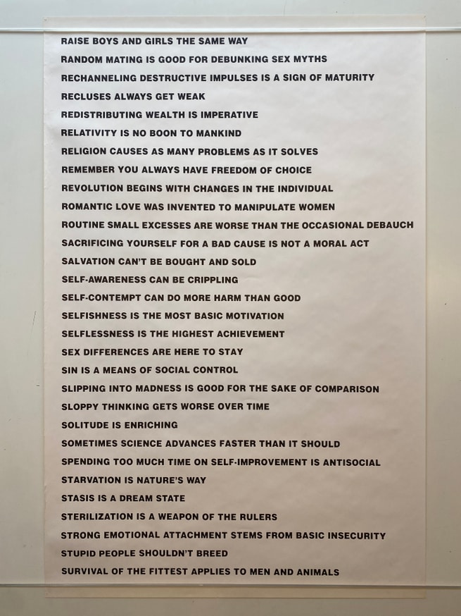 Jenny Holzer - Truisms, 1977 - 1979 - Printed Matter