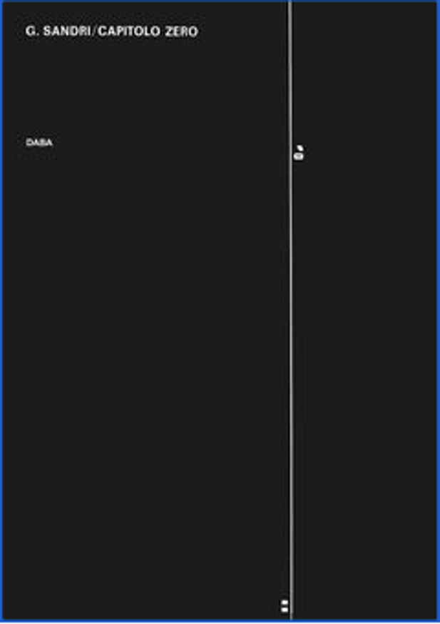 Giovanna Sandri - Capitolo Zero - Printed Matter