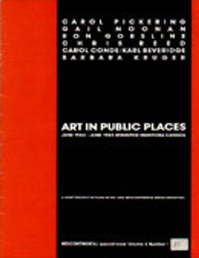 Barbara Kruger, Midcontinental, Carol Pickering and Gail Noonan ...